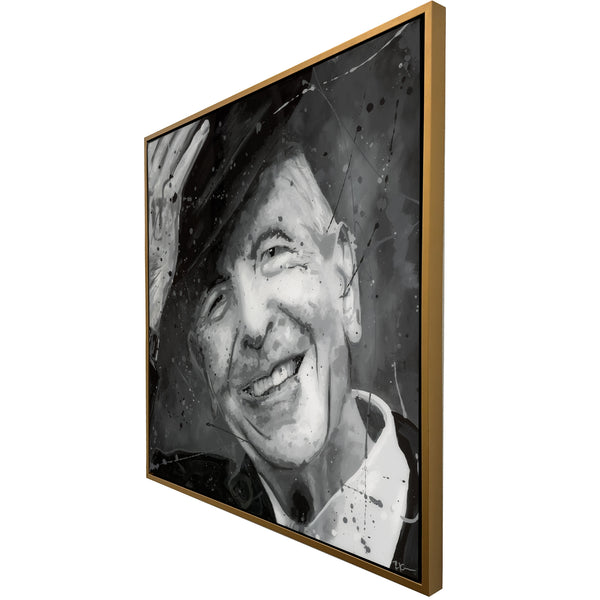 Leonard Cohen (Framed) - Robert Kerr Art